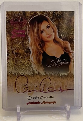 CASSIE CARDELLE BENCHWARMER BENCH WARMER HAY STACK AUTOGRAPH AUTO CARD ...