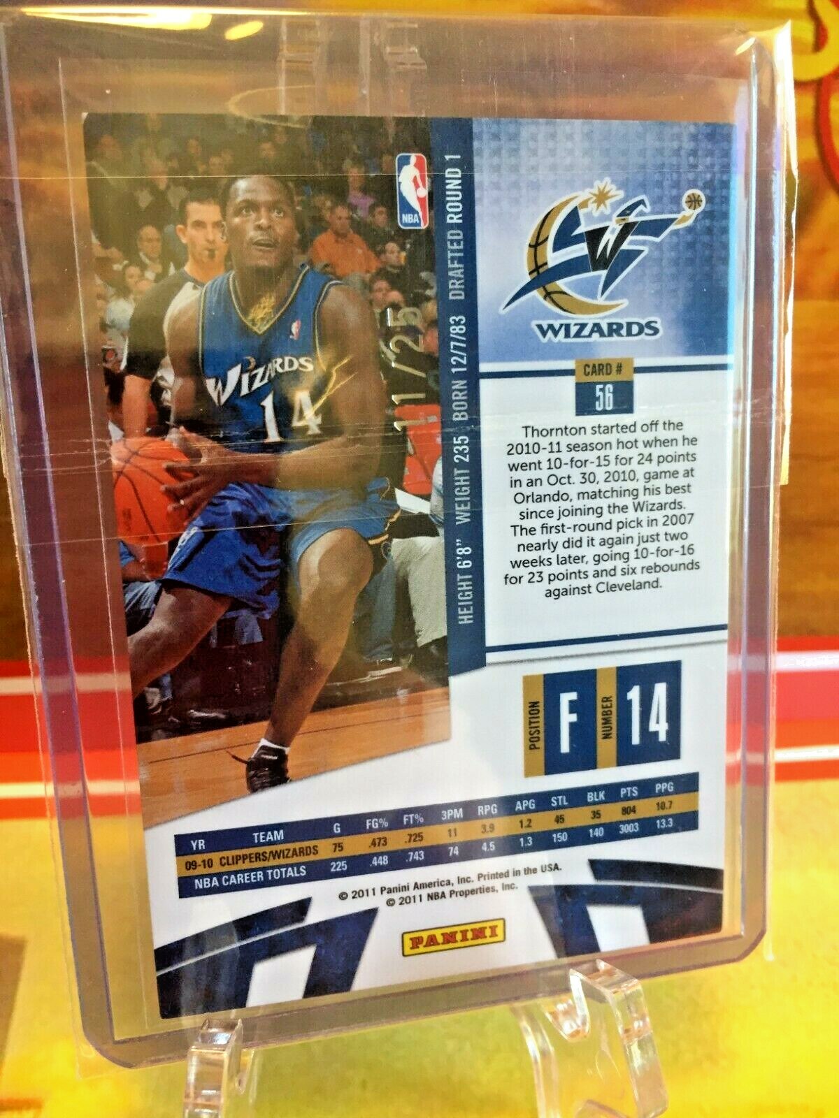 2010-11 Panini Absolute Memorabilia Spectrum HOLO #11/25 Al Thornton ...