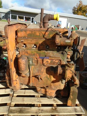 International W9, 334 cid, 5.5L Engine Complete Vintage Seized Core C ...