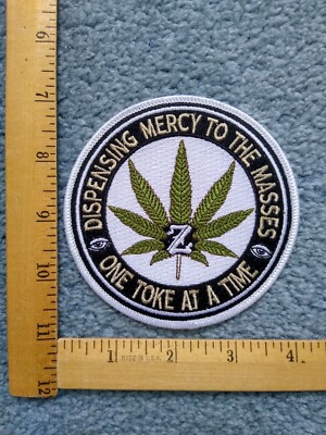 RARE DISPENSING MERCY TO THE MASSES ONE TOKE AT A TIME IRON ON PATCH | eBay