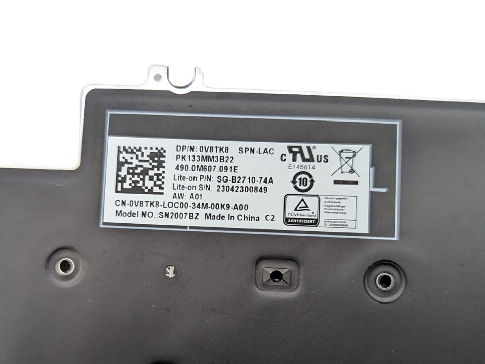 NEW OEM Dell Latitude 5530 5540 Precision 7670 SPANISH Backlit Keyboard ...