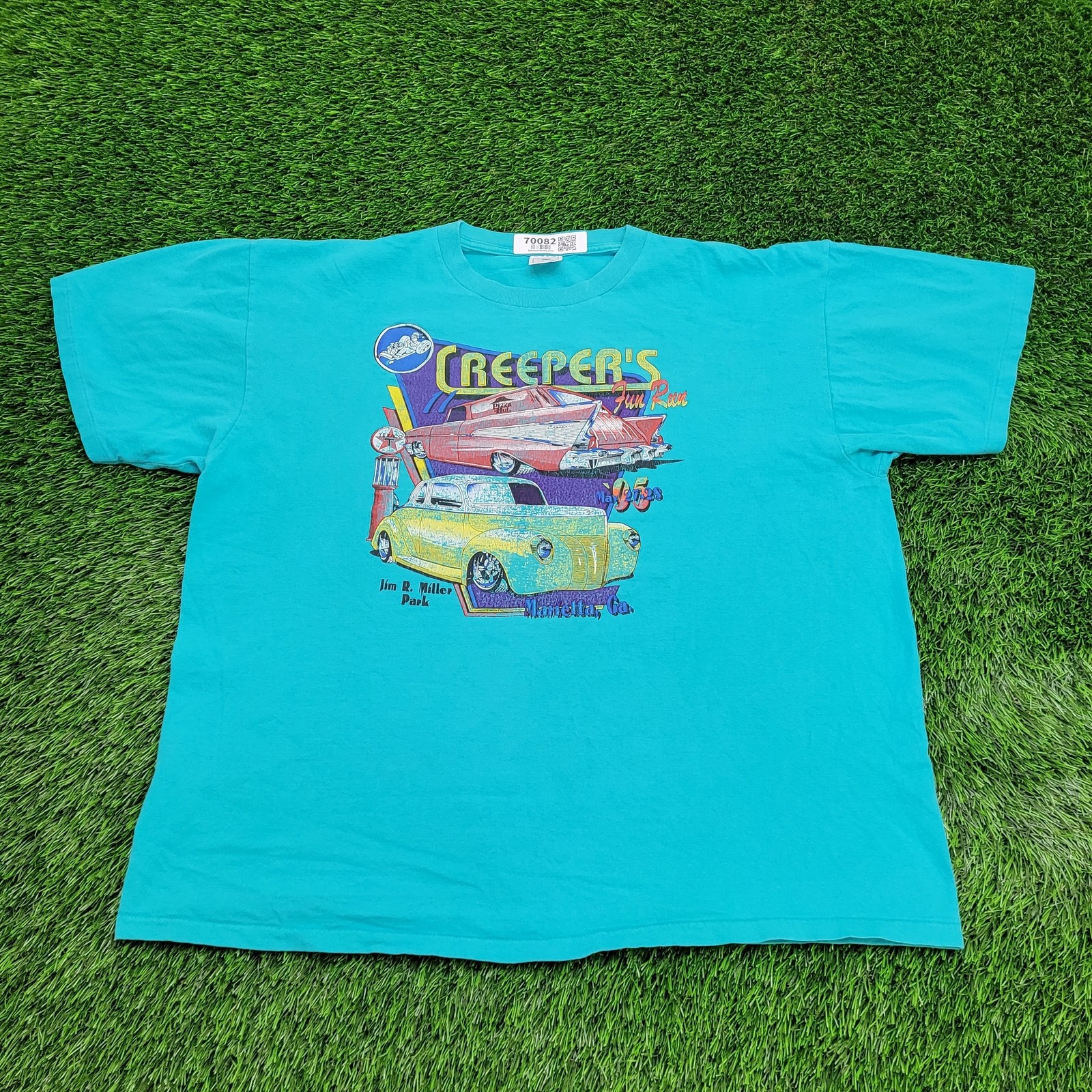 Vintage 1995 Creepers Car-Show Shirt Women 2XL 25x27 … - Gem