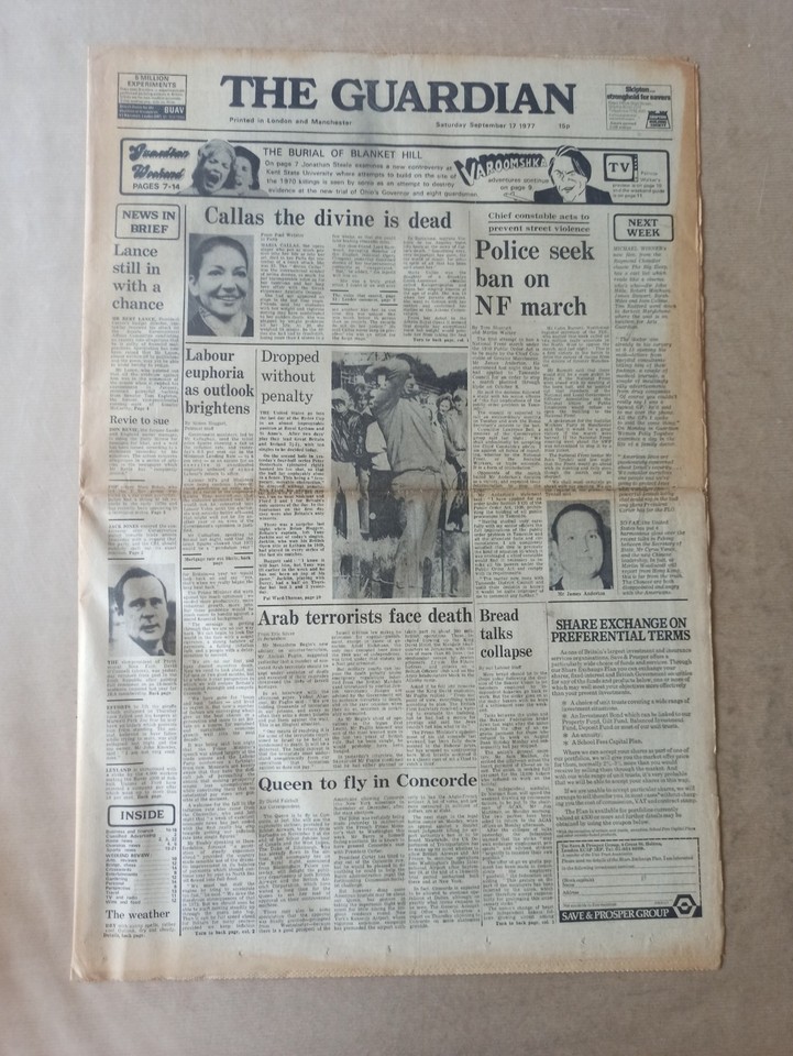 Newspaper Back Issues 1977 - 1979 Social History Broadsheet Tabloid ...