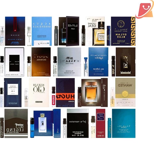 Men's Fragrance Sampler Lot of 6 Cologne Vials Travel Try New | eBay