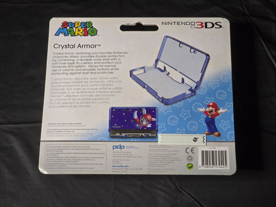 Nintendo 3DS Super Mario Crystal Armor Hard Shell Case - Brand New | eBay