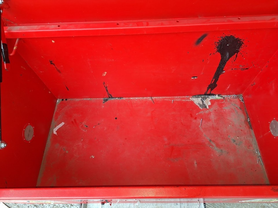 Armorgard FB2 FlamBank Hazardous Site Storage Box + key Red painted ...