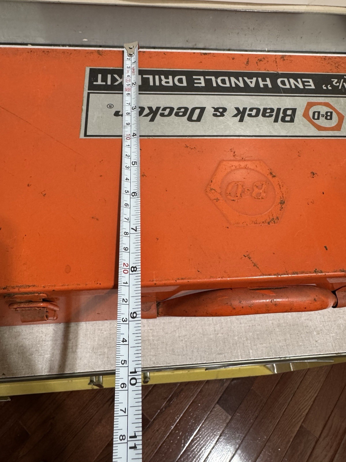 VTG montgomery ward power kraft Red Tool Box 19”x7”x7” | eBay