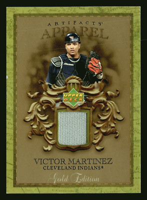 2007 Upper Deck Artifacts MLB Apparel Gold Edition Victor Martinez #MLB ...
