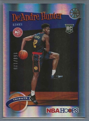 2019-20 Hoops Tribute De'Andre Hunter Silver Foil Holo Rookie Card /199 ...