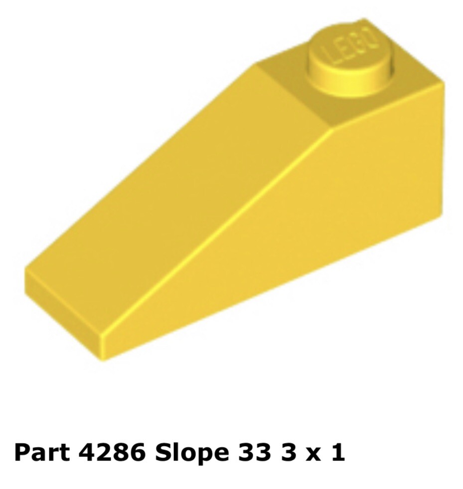 Lego 4286 1x Yellow Slope 33 3 X 1 Bounty Hunter Pursuit 7133 | eBay