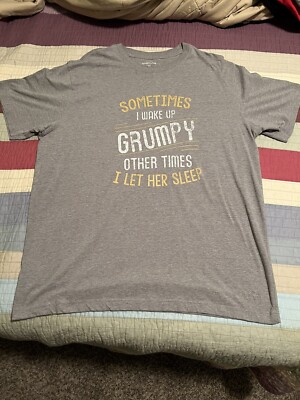 Sometimes I Wake Up Grumpy Sarcastic Humor Graphic Novelty Funny T ...