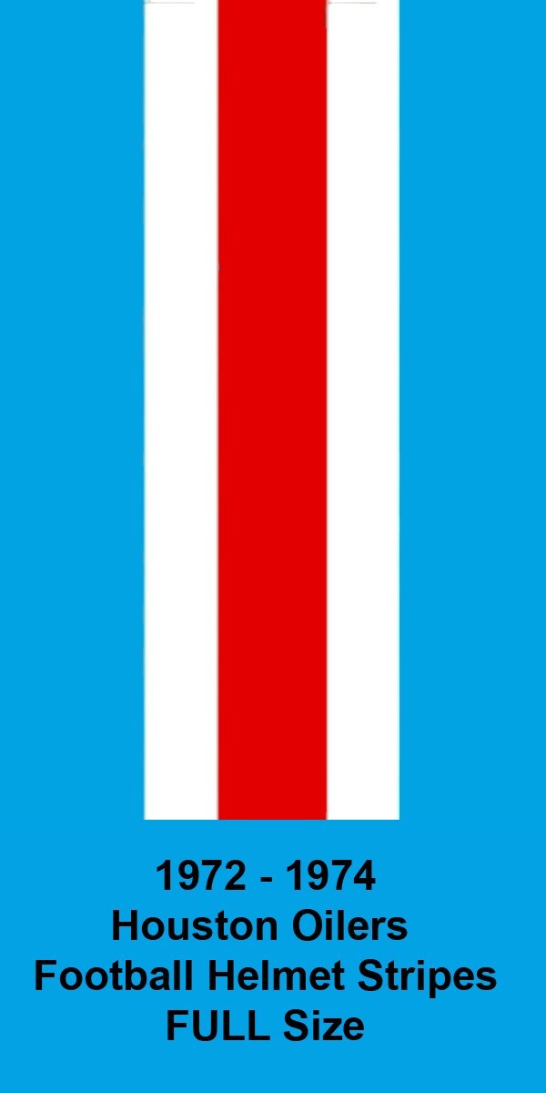 NOS Houston Oilers 1972-74 Throwback FULL Size Football Helmet Stripes ...