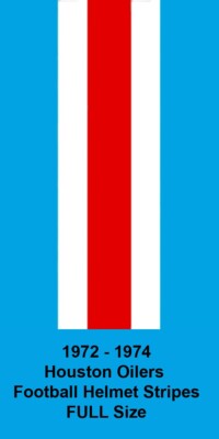 NOS Houston Oilers 1972-74 Throwback FULL Size Football Helmet Stripes ...