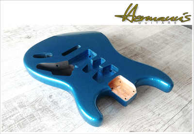 Strat/ ST 2 Piece Alder Body, HSH Routing, Finish High Gloss Sparkle ...