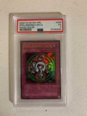2002 Yu-Gi-Oh MRL-006 Spellbinding Circle - Magic Ruler Holo Card PSA 5 ...