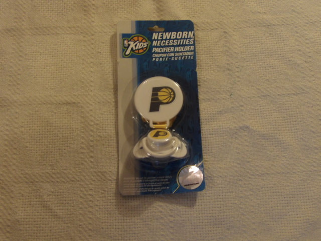 NBA Indiana Pacers Licenced Infant Baby Unisex 0-6M Pacifier with Clip ...