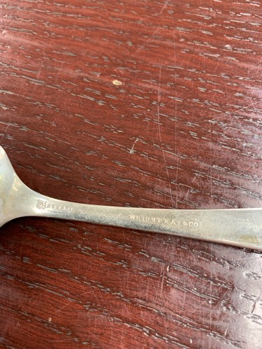 Vintage 925 Sterling Silver Wright Kay & Co Spoon | eBay