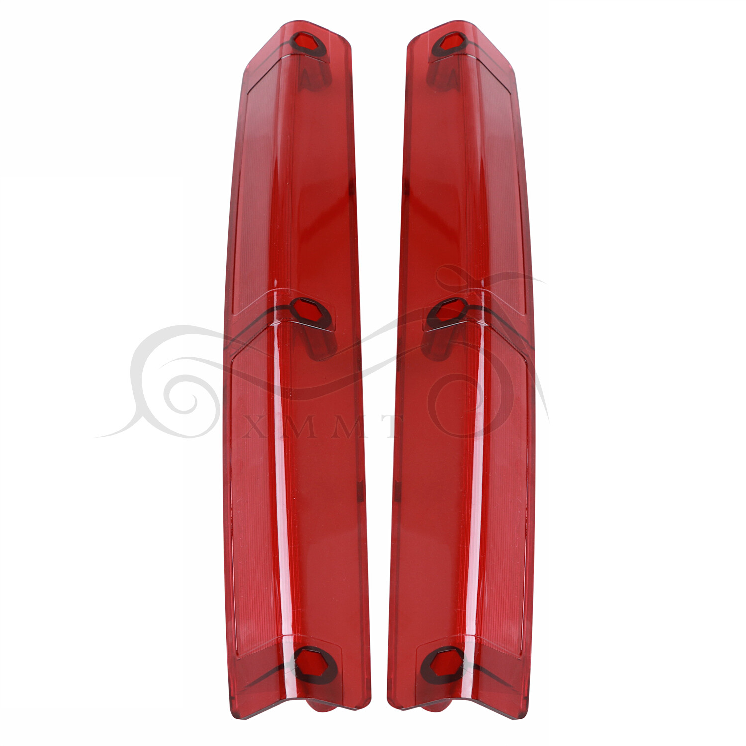 Tour Pack Pak Side Light Red Lens Covers Kit For Harley Touring FLHT ...