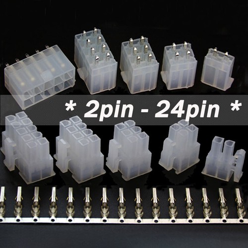 Molex 2 To 24 Pin Way 4.2mm Multi Plug Connector Sets Male + Female ...