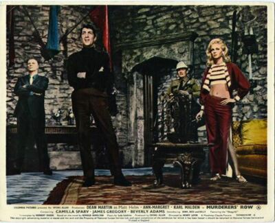 MURDERERS' ROW ORIGINAL LOBBY CARD DEAN MARTIN CAMILLA SPARV MATT HELM ...
