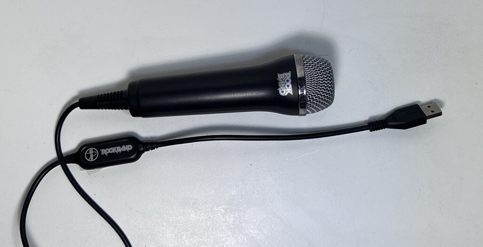 Rock Band USB Microphone Wii Playstation 2 3 PS2 PS3 Xbox 360 Logitech ...