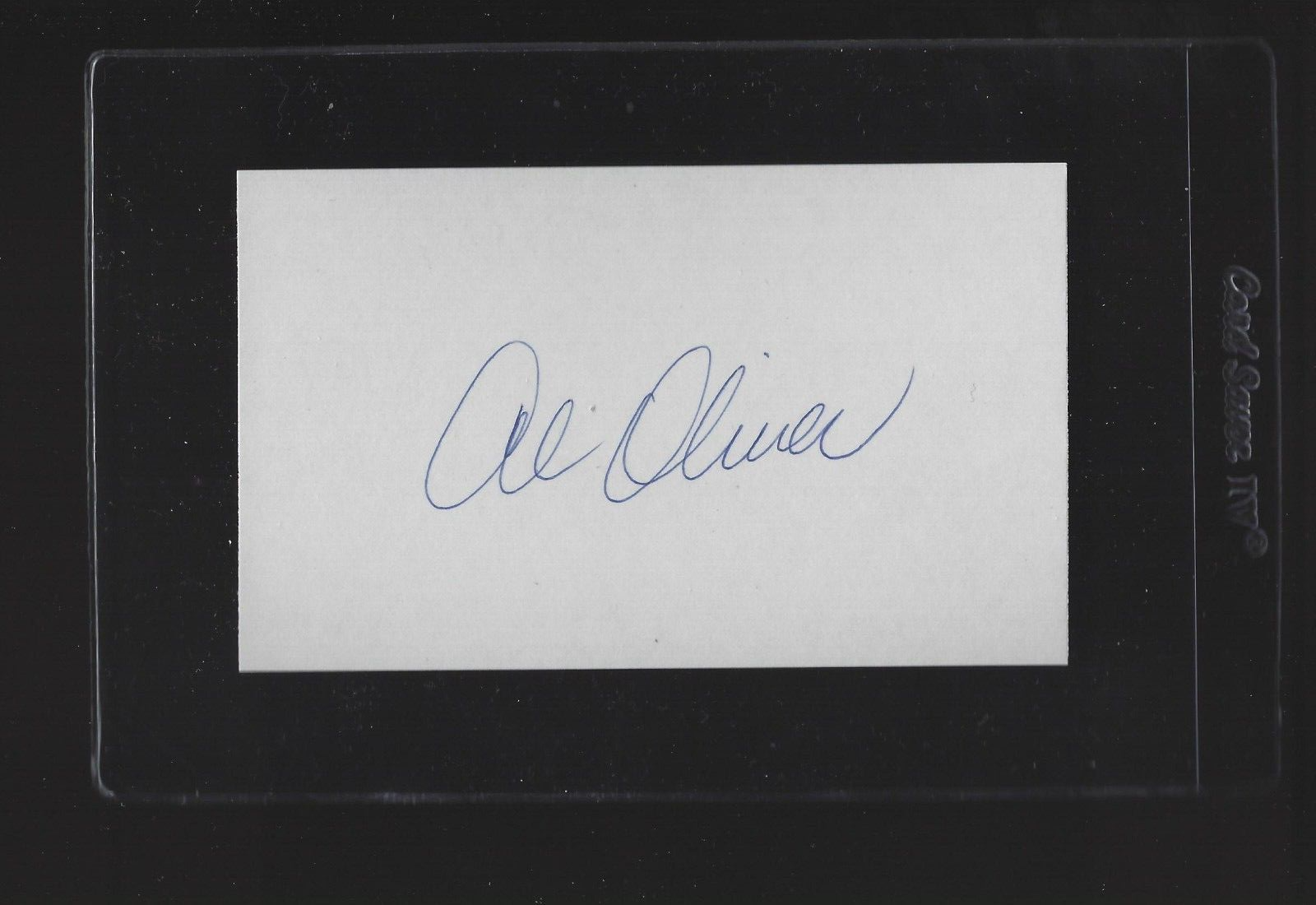 Al Oliver Signed Auto Baseball 3x5 Index Card Autograph | eBay