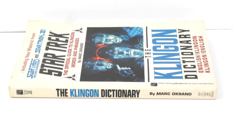 Star Trek The Klingon Dictionary English/Klingon Marc Okrand Official ...