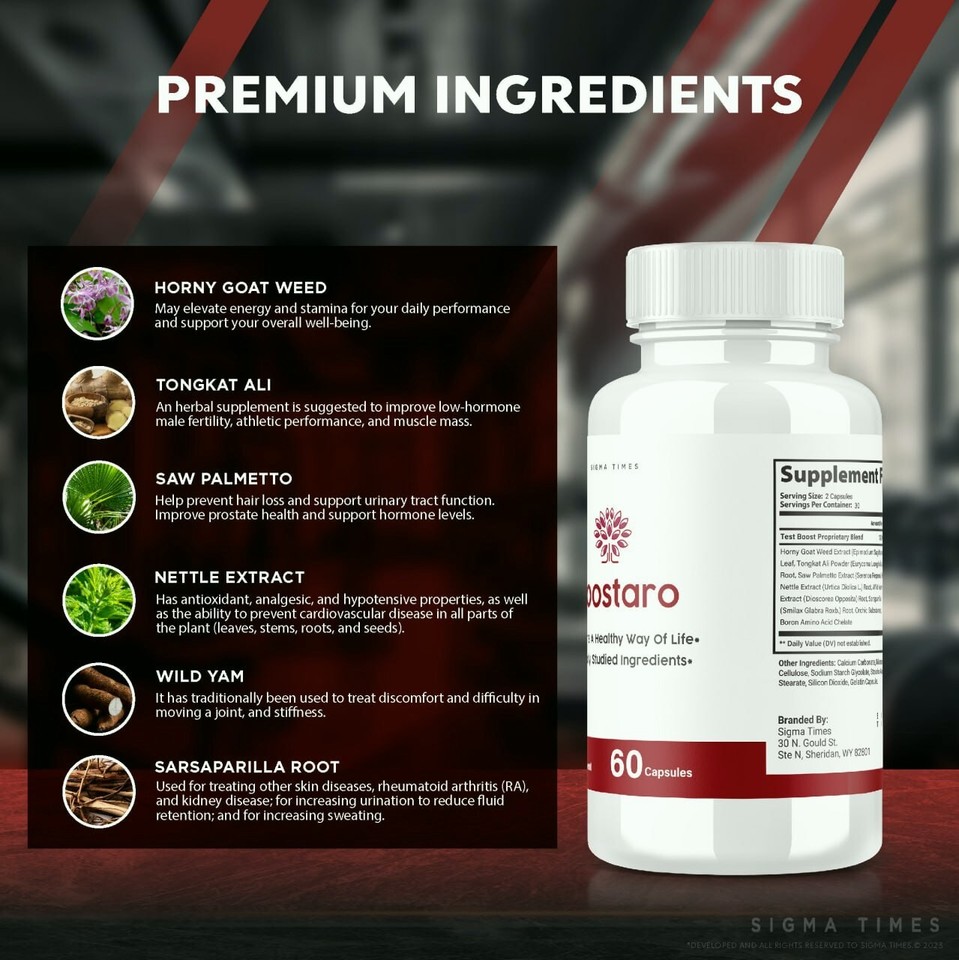 (3 Pack) Boostaro, Boostaro Male Capsules, Boostaro Supplement | eBay