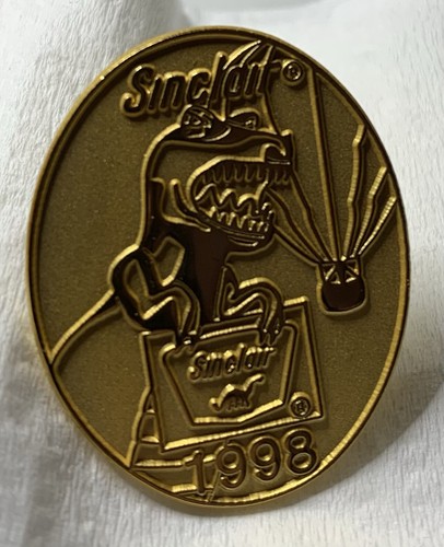 Official Sinclair Oil Dino Dinosaur Balloon Hat Lapel Pin Sign 1998 ...