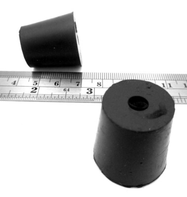Bottle Jug Tube Rubber Plug #4 Rubber Stopper 1 Hole, Plugs 13/16" Thru ...