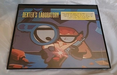 Dexter's Laboratory Cartoon Faces Magazine Print Ad Framed 2000 8.5X11 ...