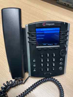 LOT 10 Polycom VVX 411 PoE IP Business VOIP Phone + Stand 2201-48450 ...