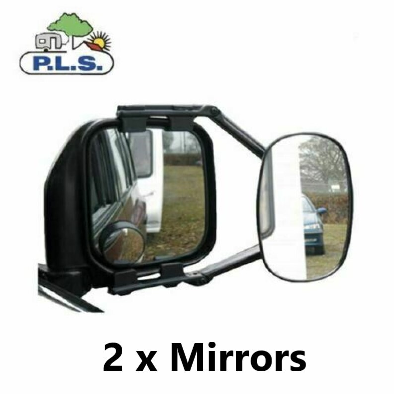 Pair of 4x4 Van Caravan Mirrors Towing Mirrors Vision "E" Approved ...