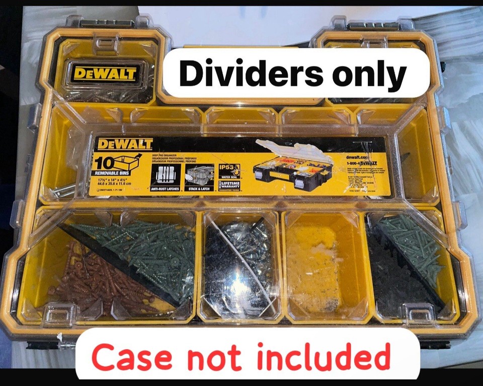 DEWALT TSTAK / STANLEY ORGANISER DIAGONAL DIVIDERS ONLY | eBay