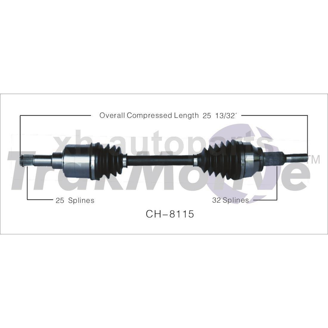 Fits 2008~2008 Dodge Avenger 2X Front TrakMotive CV Axle Shaft XH | eBay