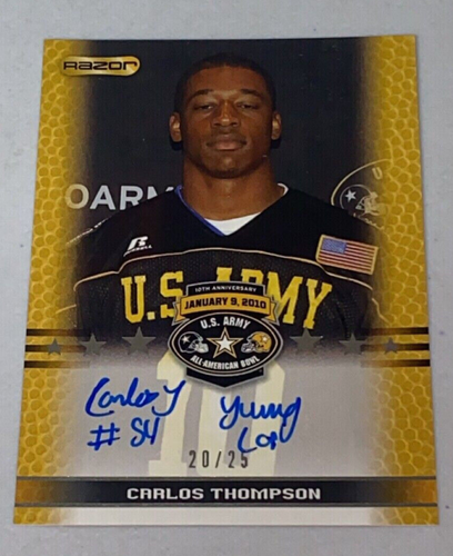 2010 Razor All-American Bowl Tour Autographs Silver #CT2 Carlos ...