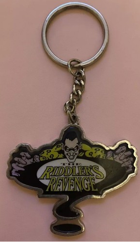 VINTAGE Riddler’s Revenge Keychain Six Flags Magic Mountain 1998 Batman ...