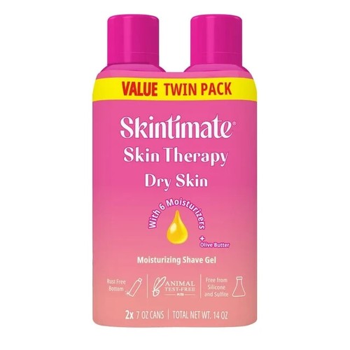 Skintimate Skin Therapy Dry Skin Shave Gel Women, Moisturizing Shaving ...