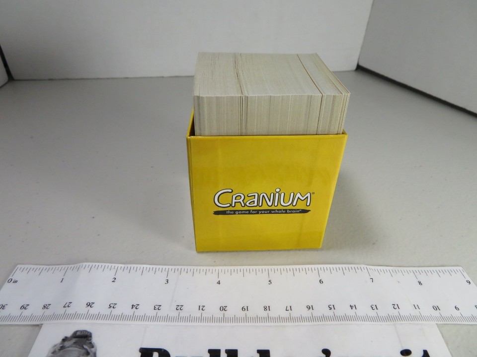 2002 Cranium Board Game Lot Yellow Word Worm Card w/ Box Cards Part ...