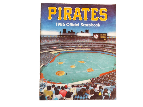 Pittsburgh Pirates 1986 Official Scorebook | eBay