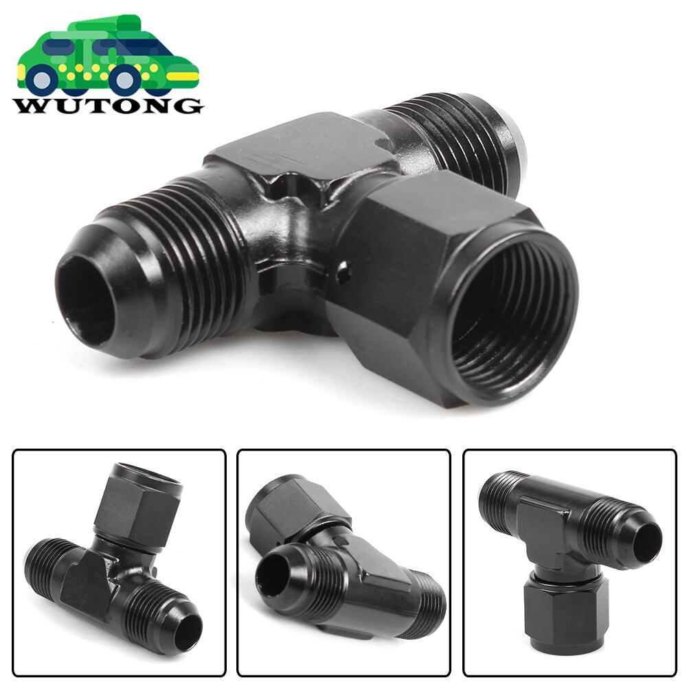 3-Way Tee T-Piece Fitting Adapter AN4 AN6 AN8 AN10 AN12 Female to AN ...