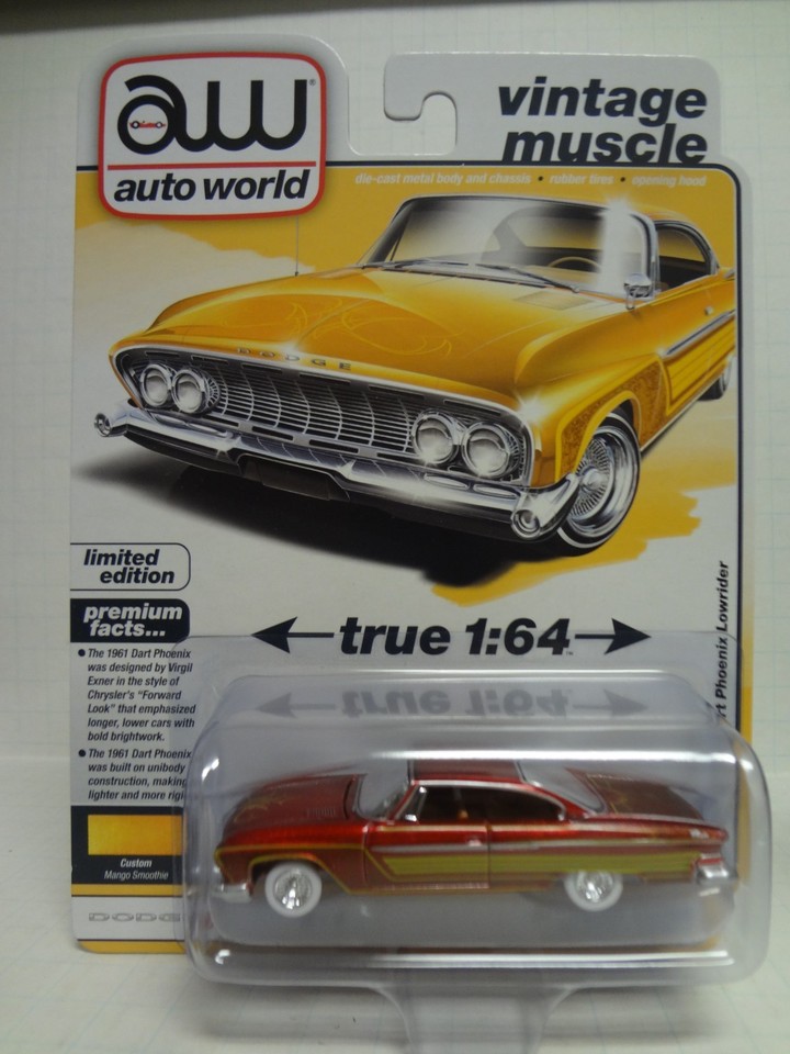 Auto World Ultra Red Chase 1961 Dodge Dart Phoenix - AW64512 | eBay