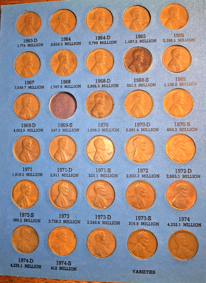 LINCOLN CENTS Collection Book 1941-1974 ~ Number Two | eBay