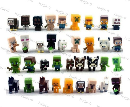 36pcs Minecraft Cute Mini Action Figure Kids Toys | eBay