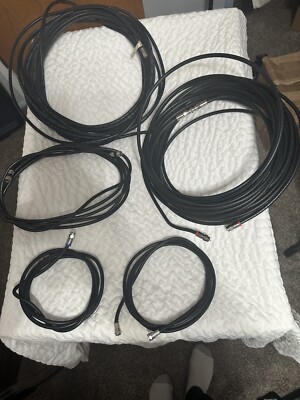 Cable TV cable connector "rg6 coaxial cable" lot plus corner turn piece ...