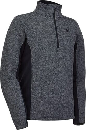 Spyder Men s Outbound Half Zip Mid-Weight Swaeter(Black,Large) | eBay