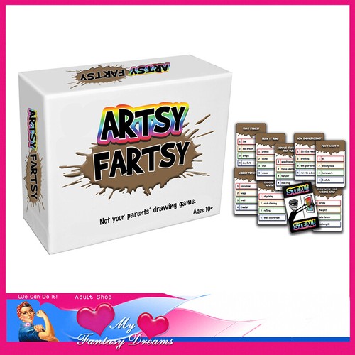 Interactive Artsy Fartsy 4-12 Player Card Game Dice Timer Ages 10 ...