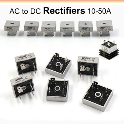 MGB AC to DC Bridge Rectifier Diode 10A-50A Converting Modules With ...