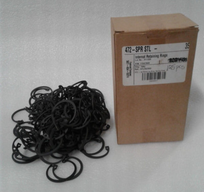 Lot of 125 Fastenal 472-SPR STL Internal Retaining Rings 11507989 M35 ...