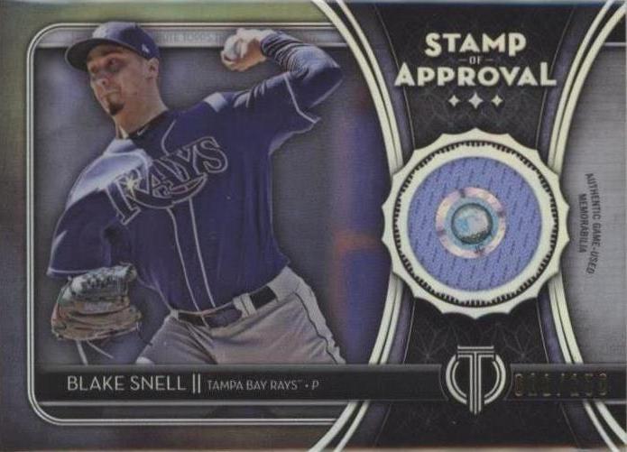 2020 Topps Tribute - Stamp of Approval Relics Blake Snell #SOA-BS /150 ...